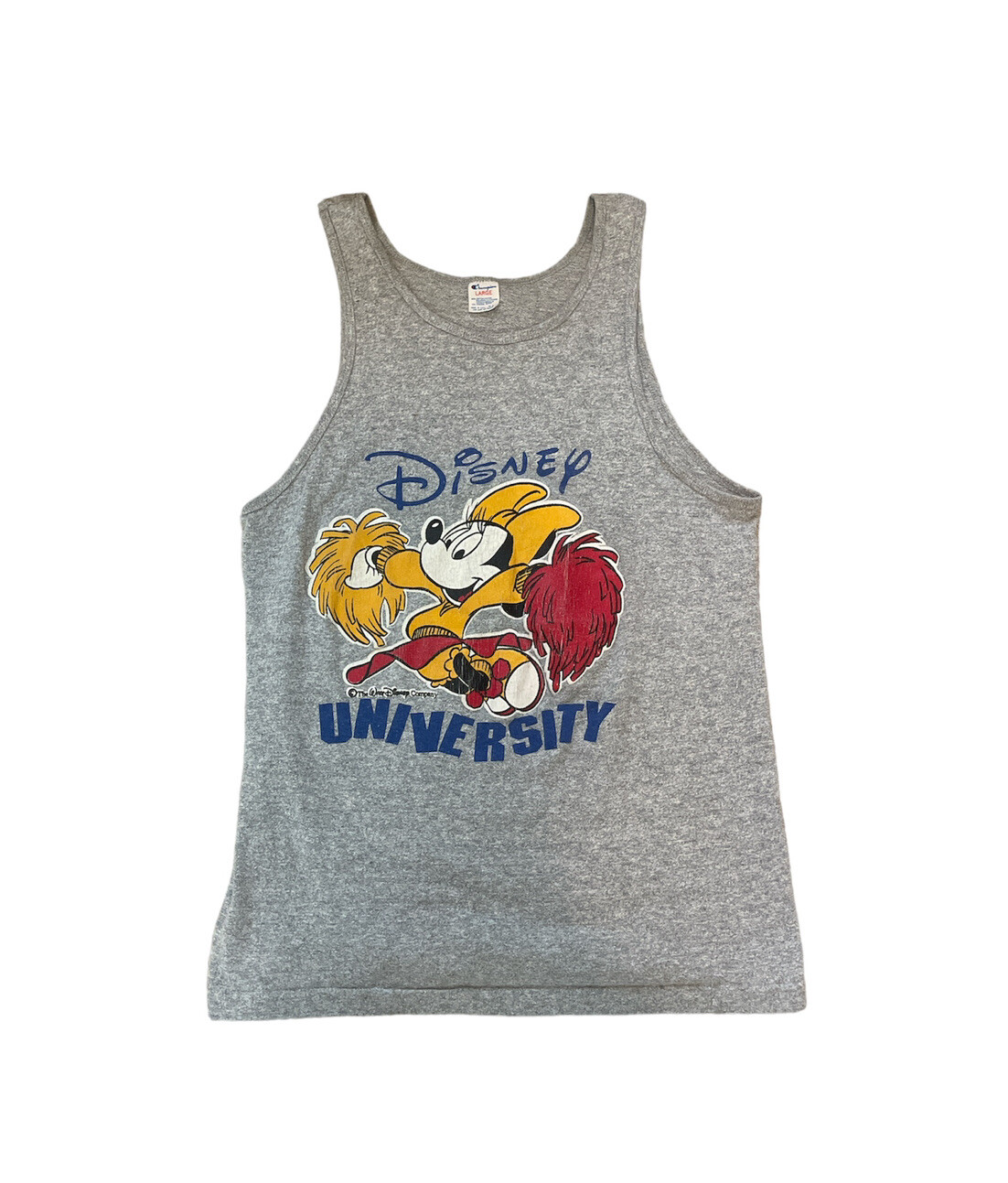 Vintage 70s 80s Champion Disney University Tank Top Large Single Stitch ...
