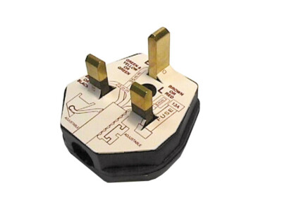 13 Amp 3 Pin Mains Electrical Plug Fused with Quick fit Cord Grip ...