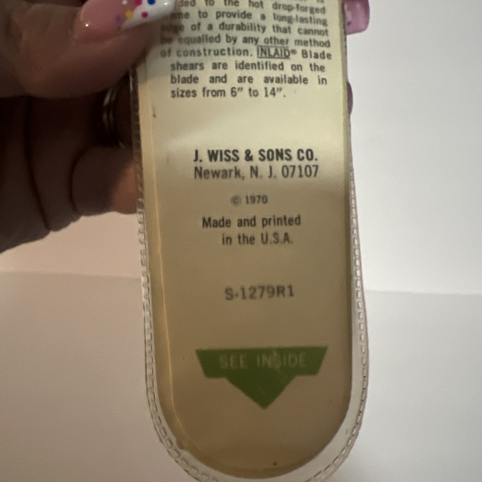 Wise Trim Line Dressmakers Shears Number Four 27 1/2 Left Handed Hard ...