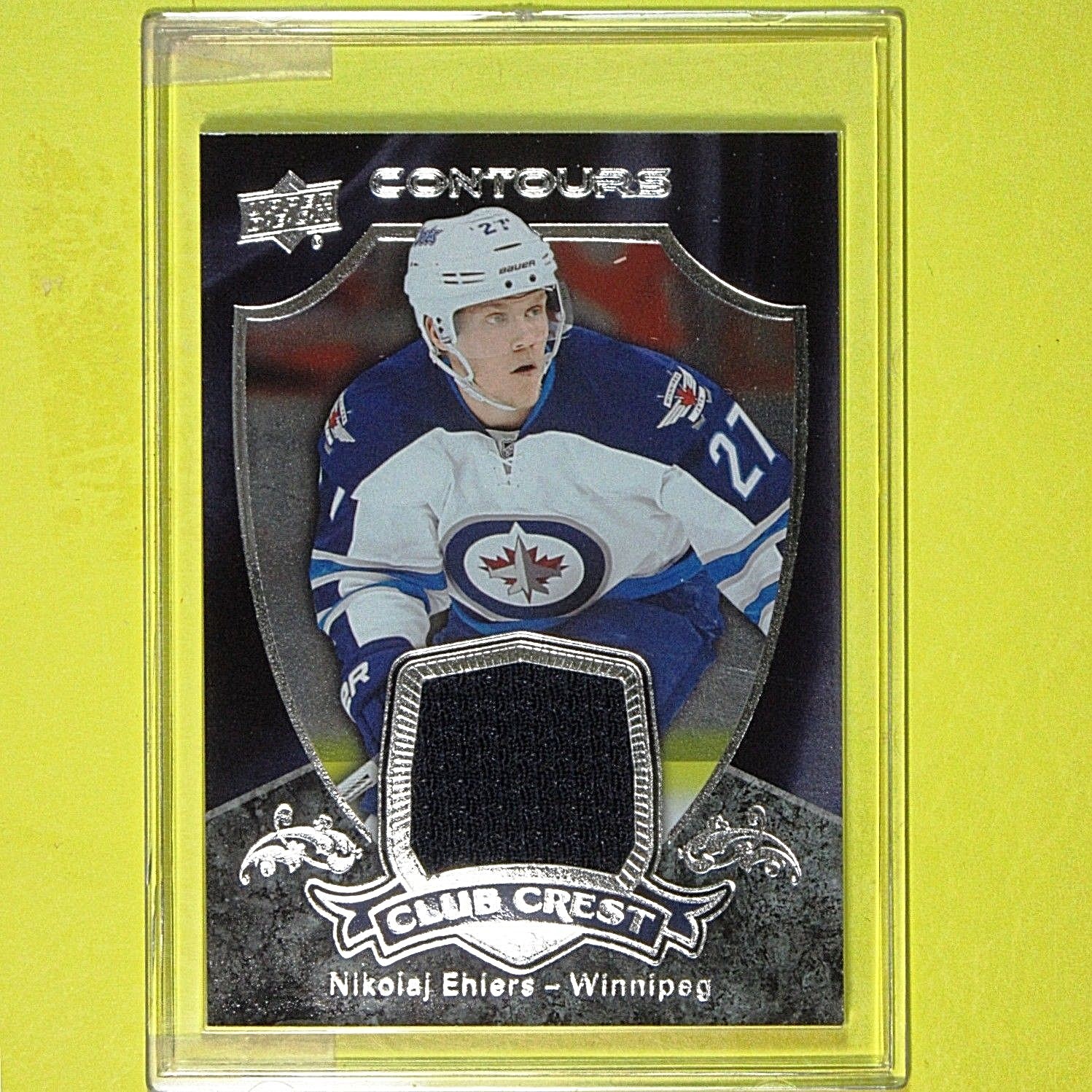 NILOLAJ EHLERS '15-16 ROOKIE "CLUB CREST JERSEY" #CC29 Winnipeg Jets | eBay