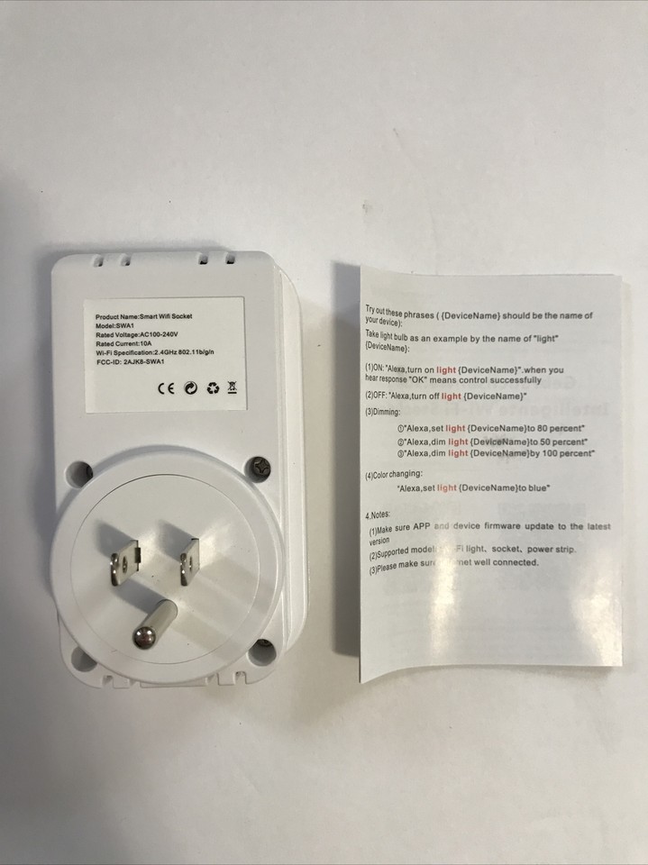 Linganzh wi-fi smart socket Model SWA1 Works With Alexa | eBay