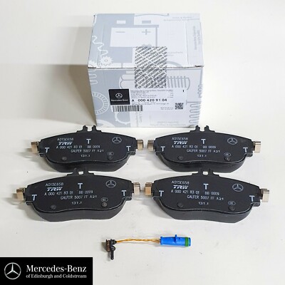 Genuine Mercedes-Benz Front Brake Pads & Sensor 156 GLA A0004209104 | eBay
