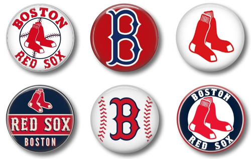 Boston Red Sox baseball team sport pins buttons pinbacks magnets ...