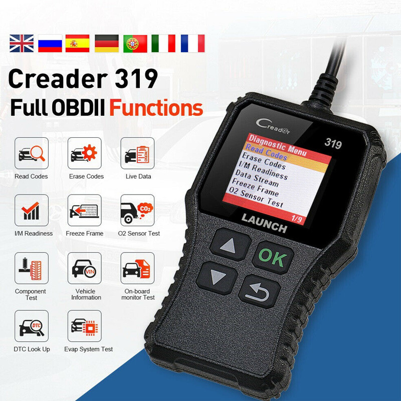 Automotive OBD Code Reader OBD2 Scanner Car Check Engine Fault ...