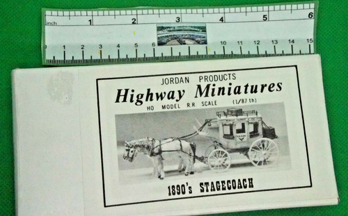 Jordan Highway Miniatures HO #230 Stagecoach, 1890's, Kit -Details ...