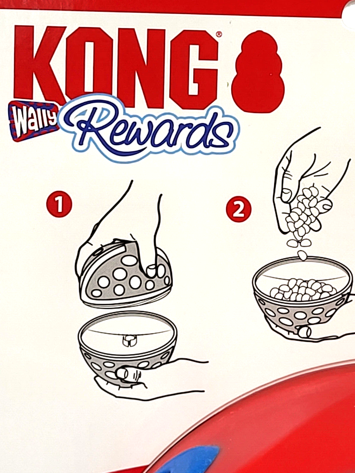 KONG Wally Rewards Ball LARGE Treat Dispenser Slow Feeder Dog Puzzle ...