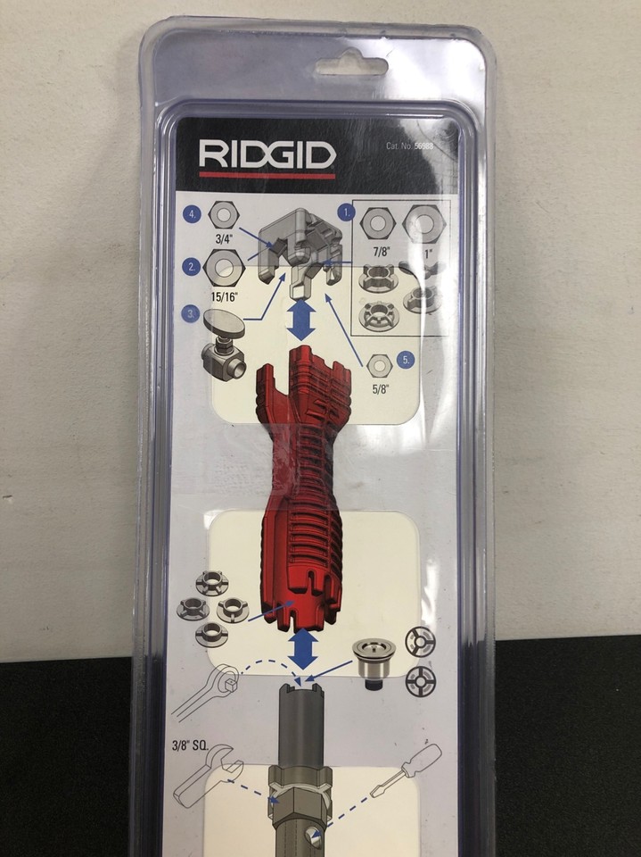 Ridgid 56988 EZ Change Plumbing Wrench Faucet Installation and Removal ...