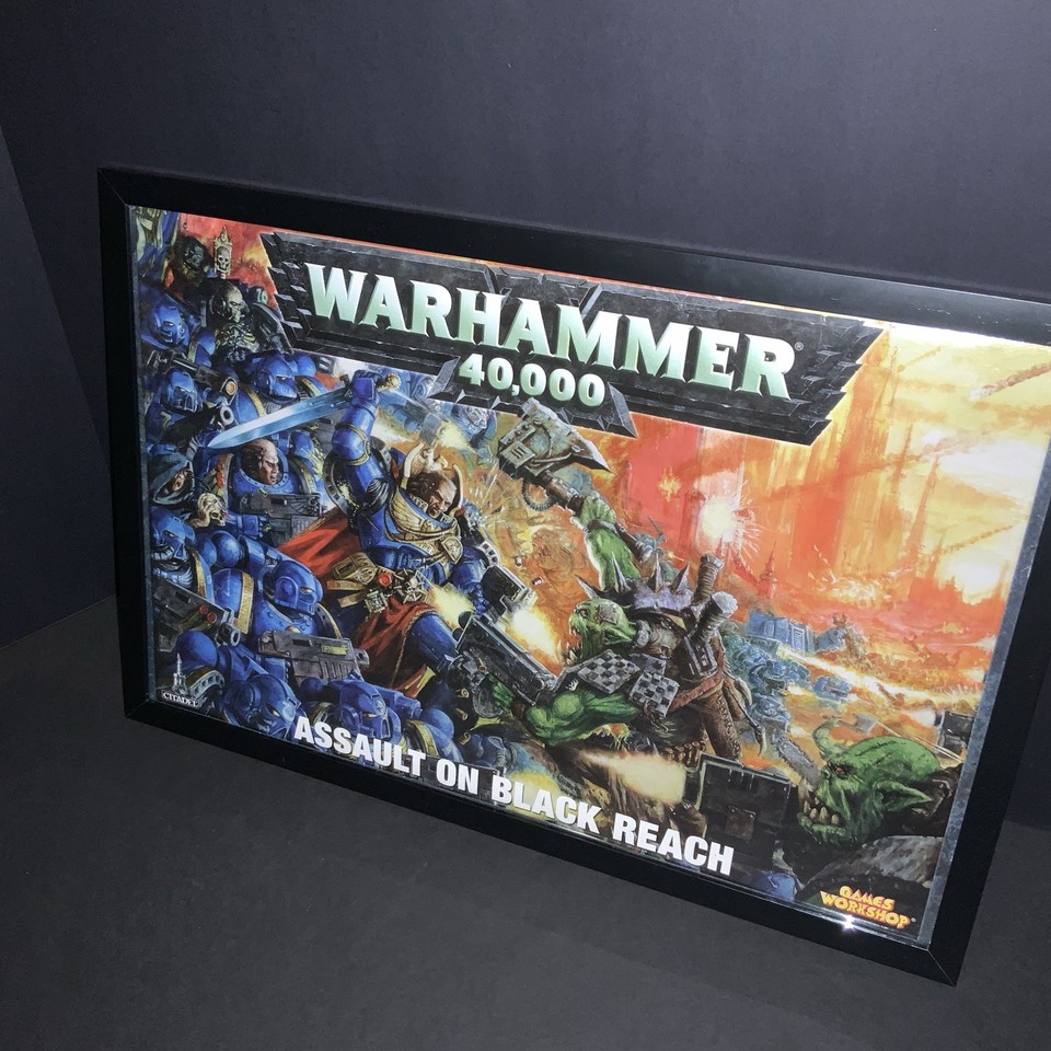 Framed Warhammer 40K Assault On Black Reach OOP Box Cover Art 40K DECOR ...