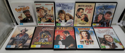 Lot of 10 Classic Movie DVD's, Australia Imports - All English Language ...