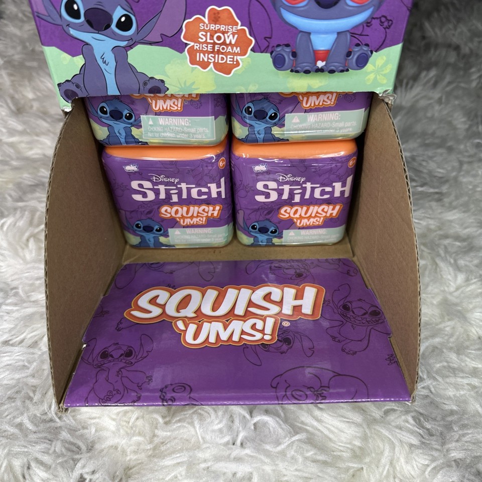 Lot Of 12 Display Box Disney Stitch Squish Ums by Bullsitoy 97629542073 ...