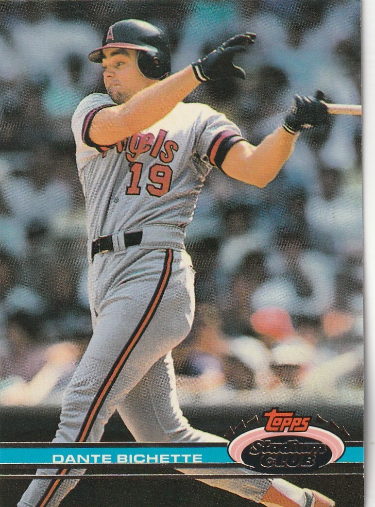 FREE SHIPPING-MINT-1991 Topps Stadium Club Dante Bichette #211 ANGELS ...