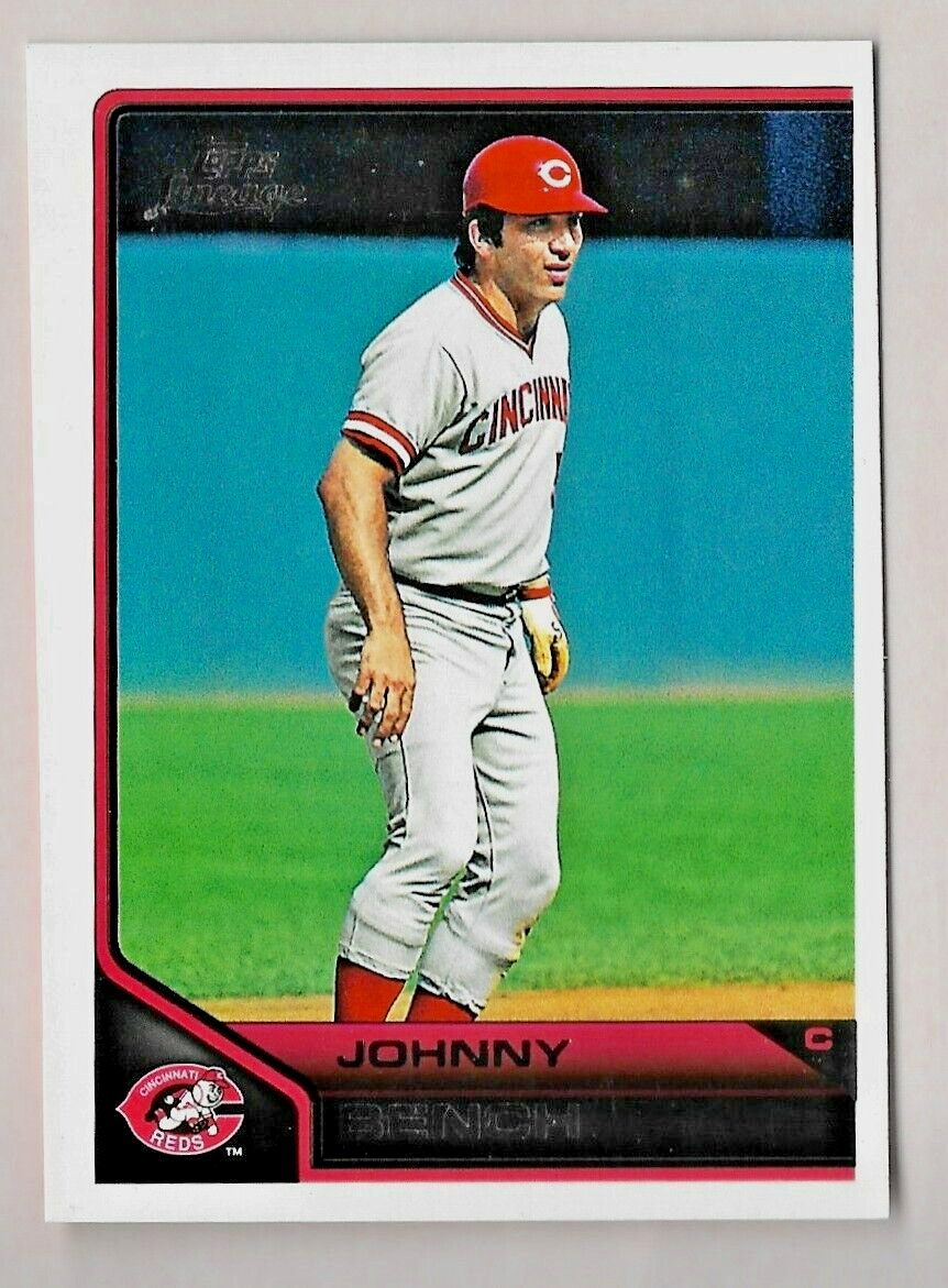 JOHNNY BENCH 2011 TOPPS LINEAGE INSERT CARD #137 REDS HOF | eBay