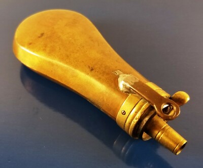 Vintage Heavy Brass Copper Powder Horn 120 mm x 52 mm x 25 mm | eBay