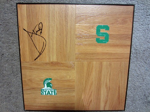 Steve Smith Michigan State Spartans SIGNIERTE Basketball-Diele 12x12 ...