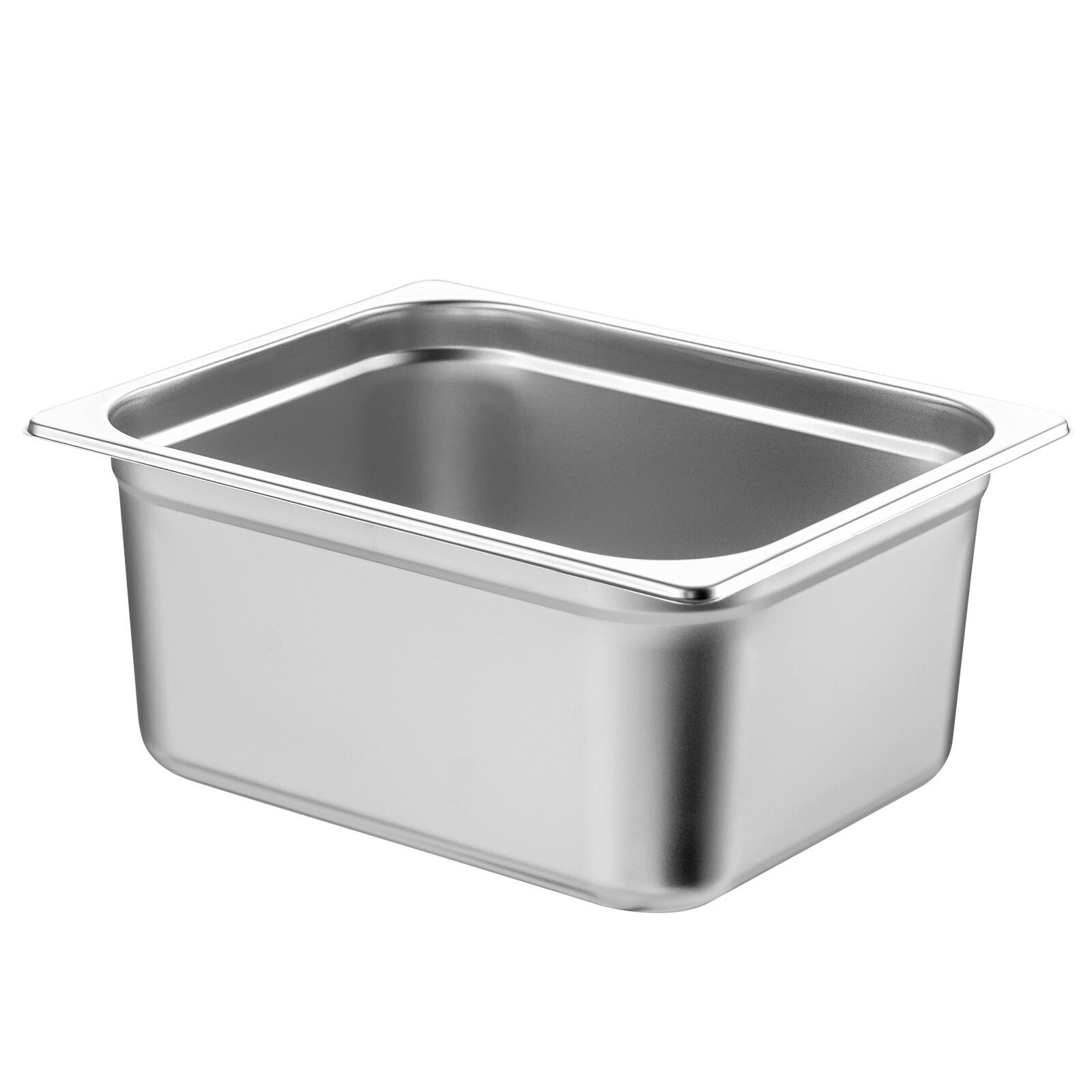 6Pcs 6" Deep Steam Table Pans Hotel Food Prep Pan Stainless Steel 1/2 ...