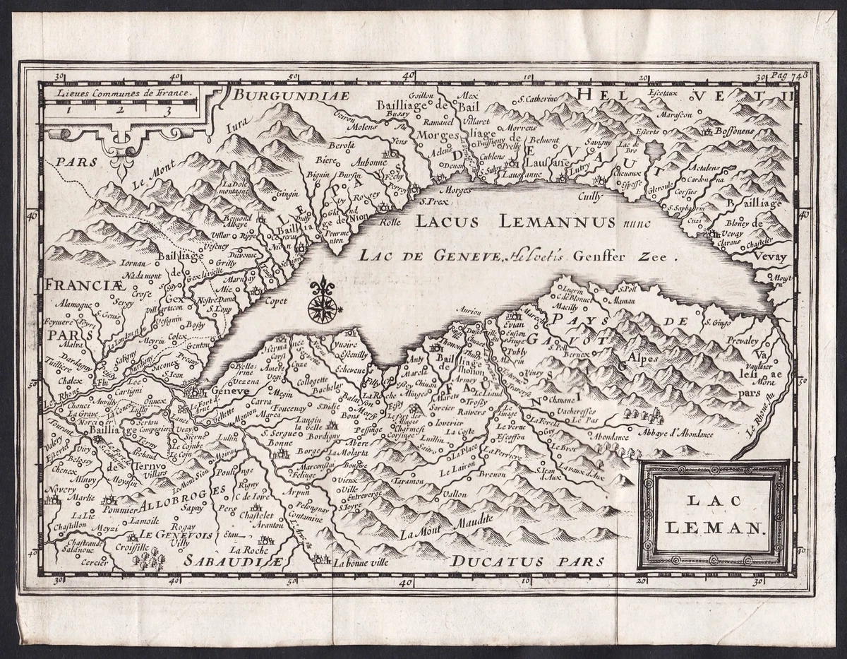 Lac Leman Map
