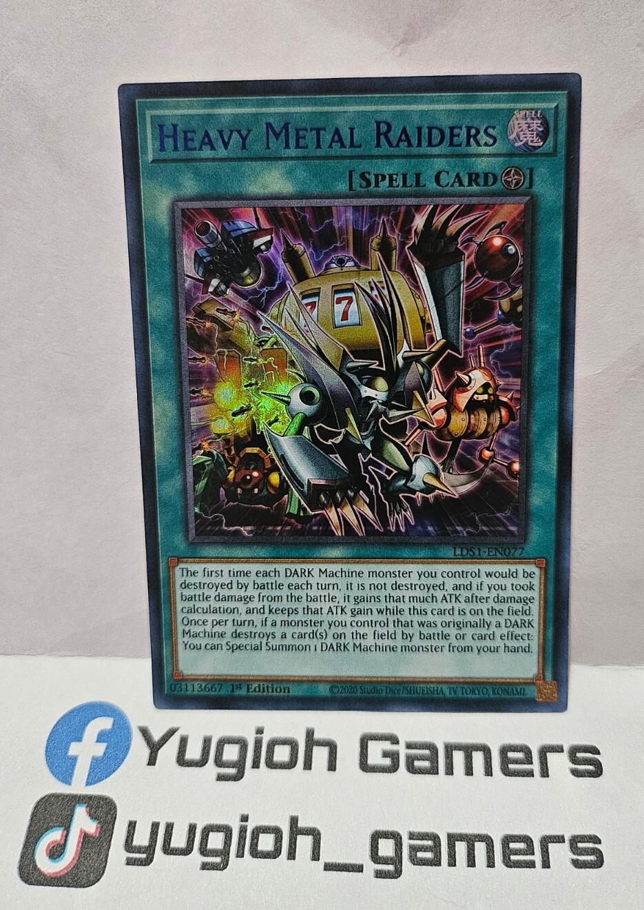 YUGIOH HEAVY METAL RAIDERS LDS1-EN077 1 ST EDITION ULTRA LIGHT PLAYED ...