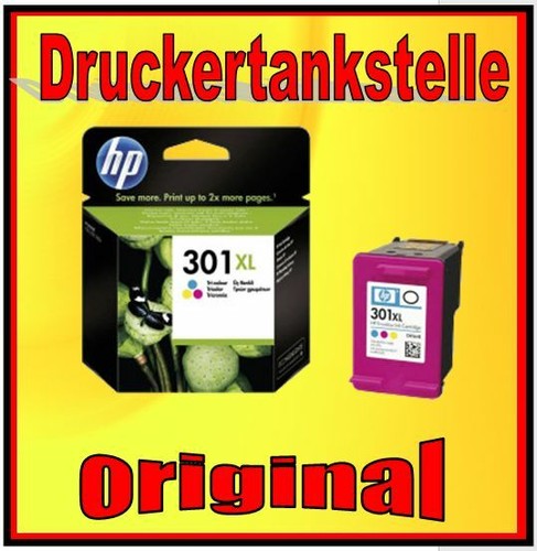 Original Cartridge HP 301XL Color CH564EE Deskjet 1000 3000 3050A 3052A ...