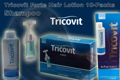 TRICOVIT Forte Hair Lotion Monthly 10-Pack Shampoo | eBay
