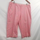 Classic Elements Women Capri Pants 16P Pink Denim Stretch Tapered ...