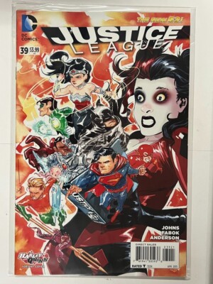 JUSTICE LEAGUE #39 HARLEY QUINN VARIANT COVER DC Harleen 2015 ...