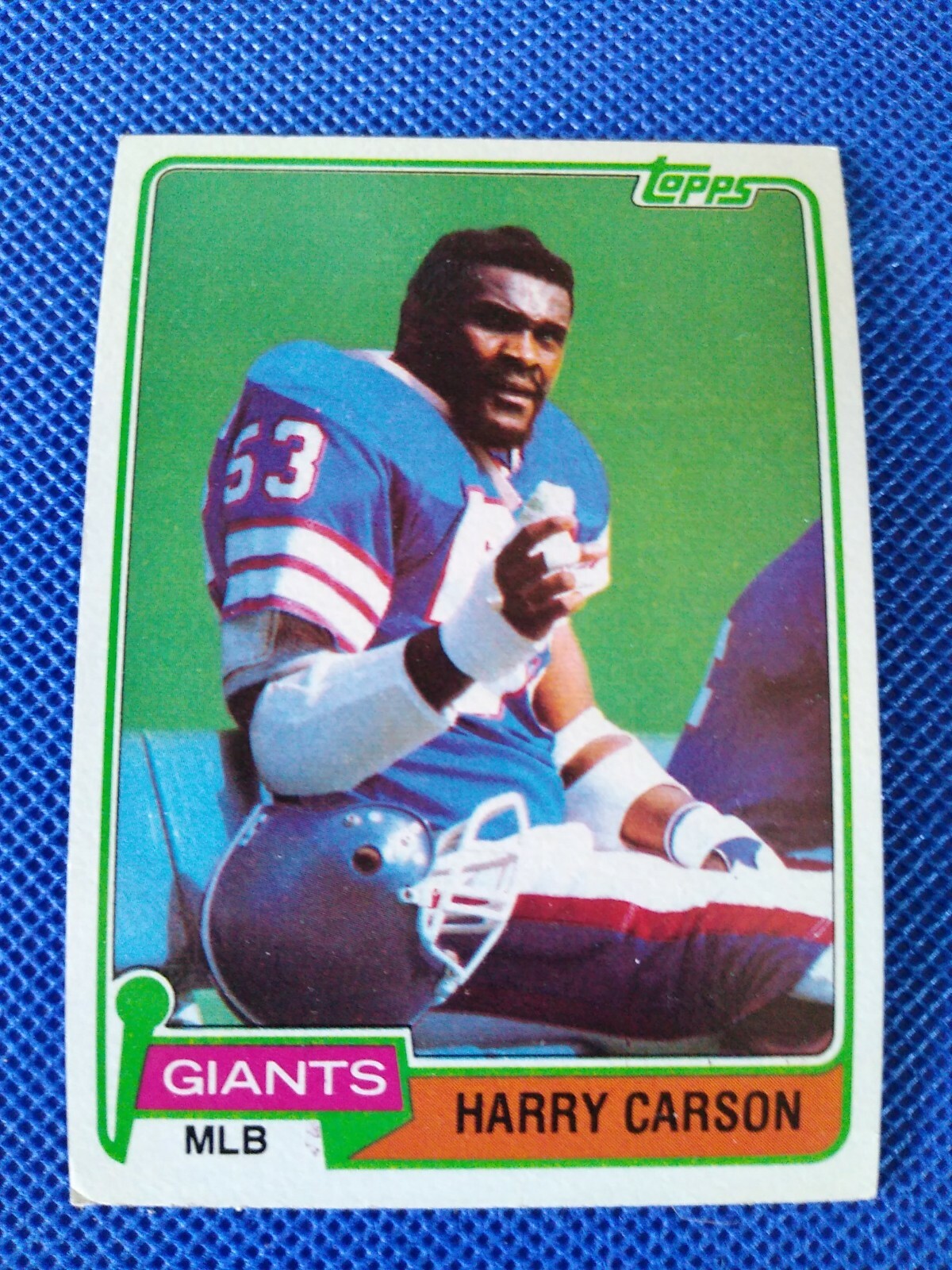1981 Topps Football #475 Harry Carson - New York Giants | eBay