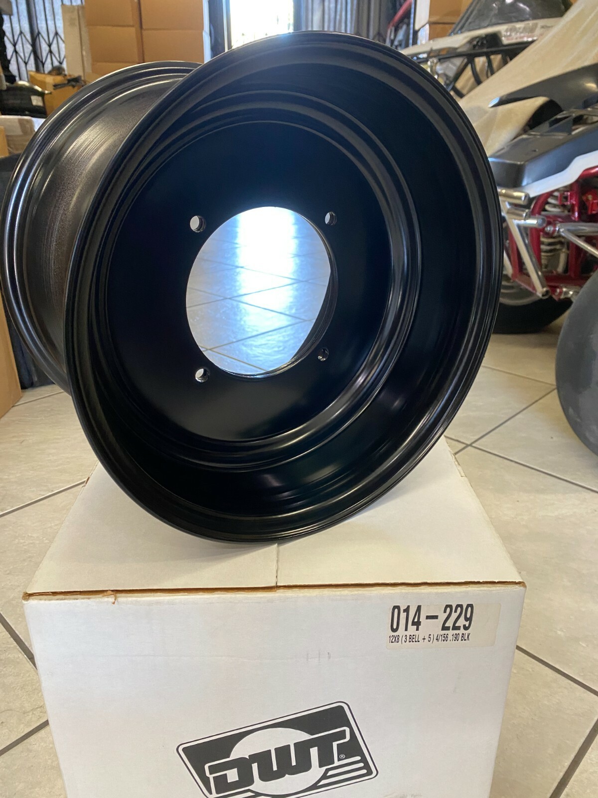 DWT 12" Black Polaris General, Ranger, RZR 800, 900 UTV Wheel 12x8 [014 ...