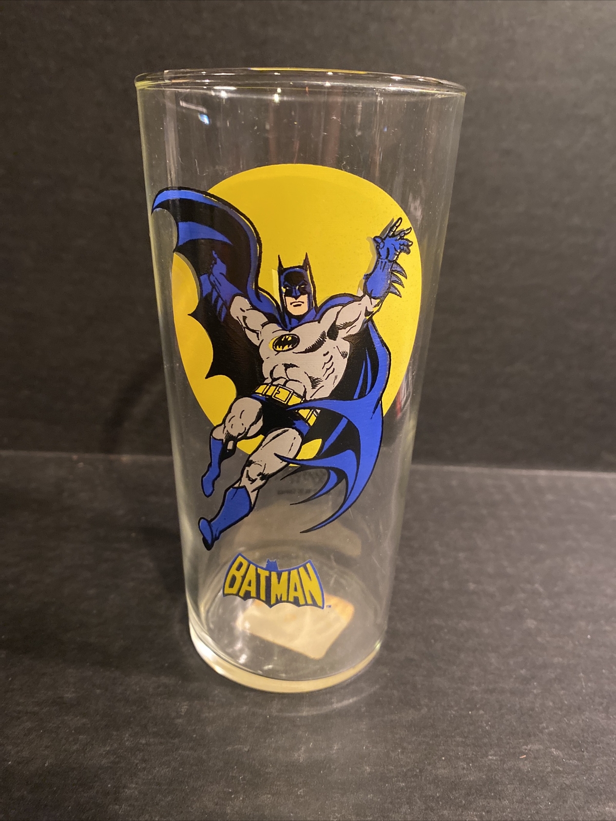 Vintage 1993 Super Powers Batman DC Comics 16oz Drinking Glass 6" Tall ...