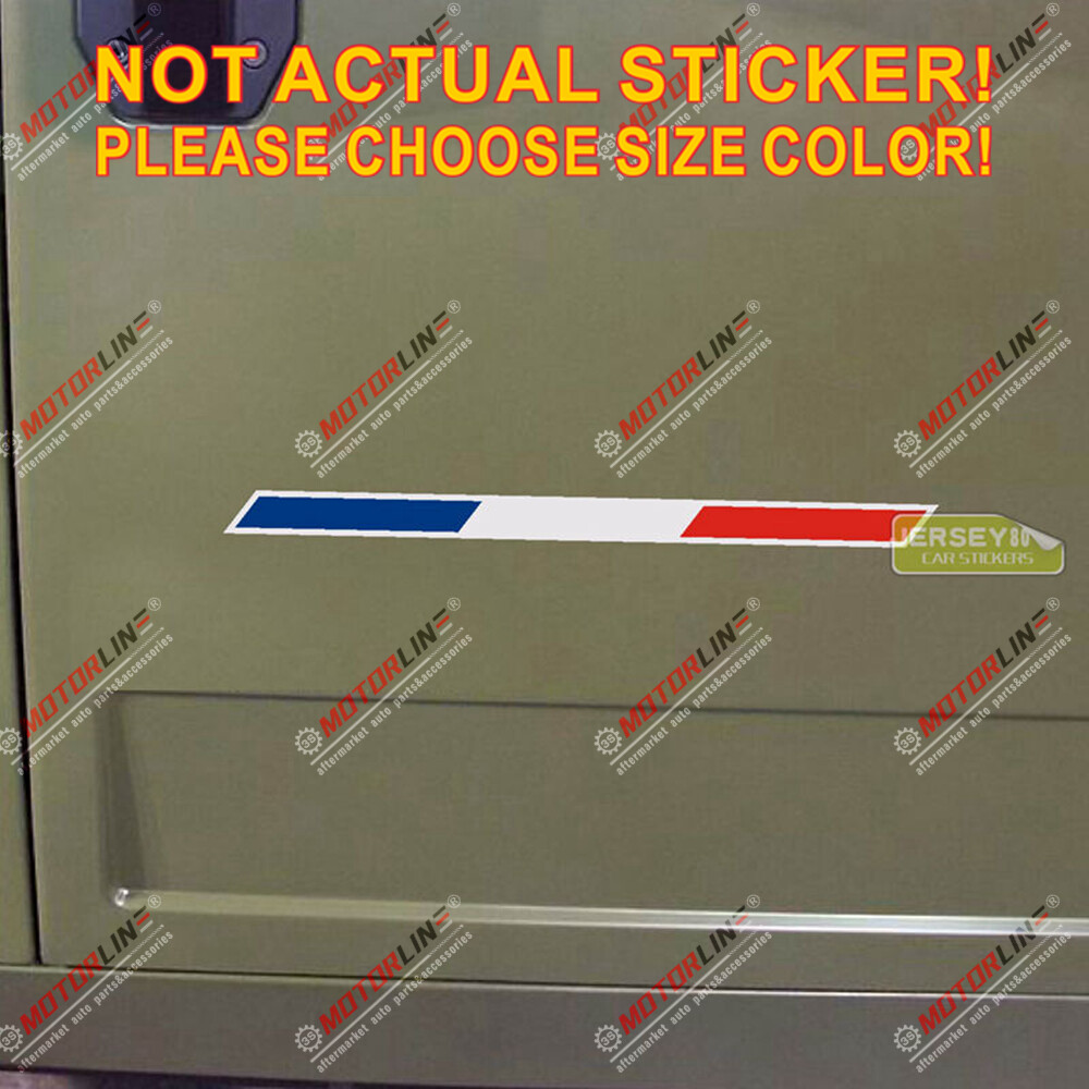 Pair mirror image France French Flag Car Window Vinyl Decal Bumper ...
