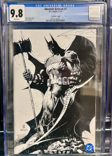 Absolute Batman #1 Jim Lee Sketch Cover CGC 9.8 | eBay