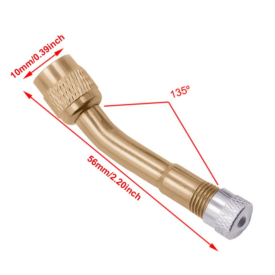 2x Valve Stem Angle Extension 45 90 135 Degree Side Tire Wheel Car ...