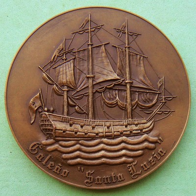 L@@k Age of Discovery Ship Galleon Santa Luzia Compass Rose Bronze ...