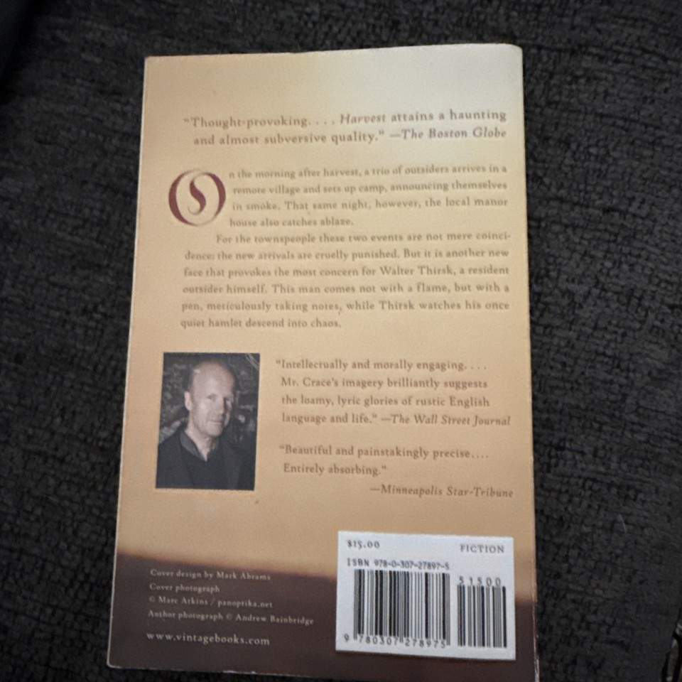 Harvest : Man Booker Prize Finalist by Jim Crace (2013, Trade Paperback ...