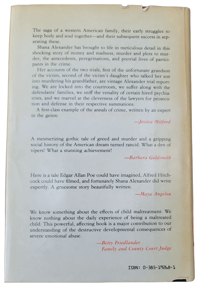 NUTCRACKER Money Madness Murder Shana Alexander 1st edition hc, first ...