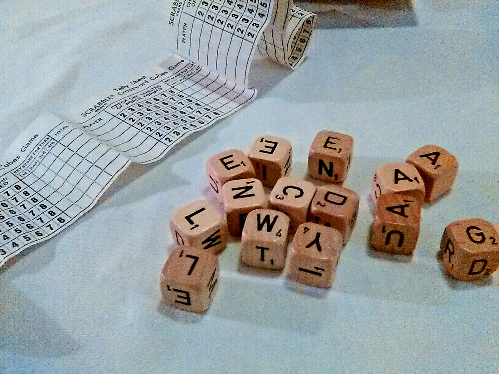 SCRABBLE Vintage Board Games Anagrams Crossword Cubes 180 RED PRINT ...
