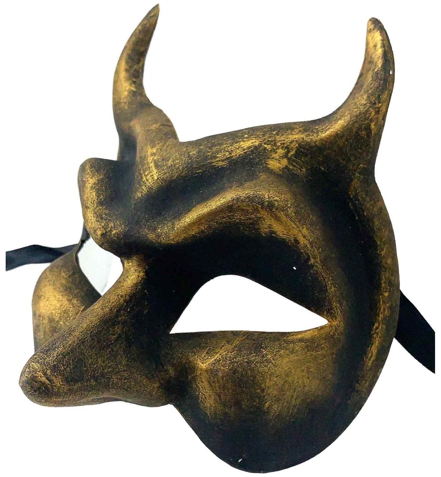 Diavolo Bronze Devil Halloween Venetian Italian Made Masquerade Mens ...