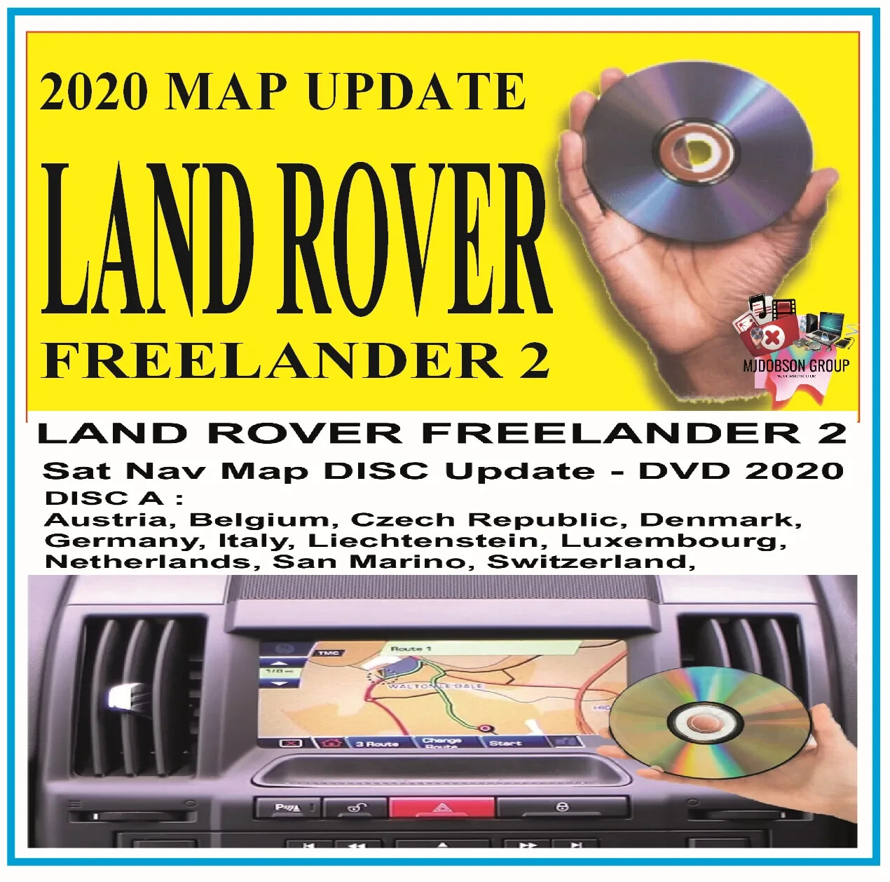LAND ROVER FREELANDER 2 - Sat Nav Map DISC Update - DVD UK & Europe | eBay