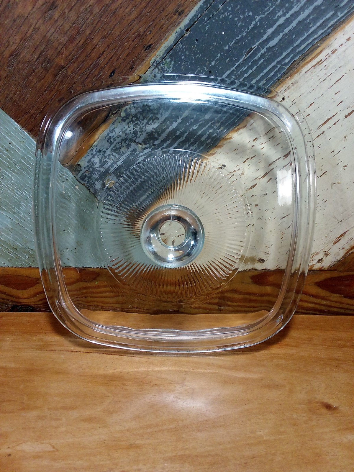 Vintage PYREX Square Clear Glass Lid A7C A-7-C Casserole Replacement ...