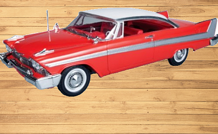 1/25 1958 Plymouth Christine Model Kit Horror Car Molded in Red ...