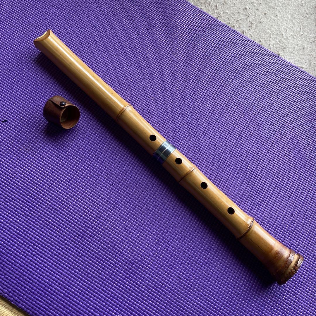 Shakuhachi Bamboo Flute Woodwind Instrument Japan 54.5cm(1.8) #S-0168 ...