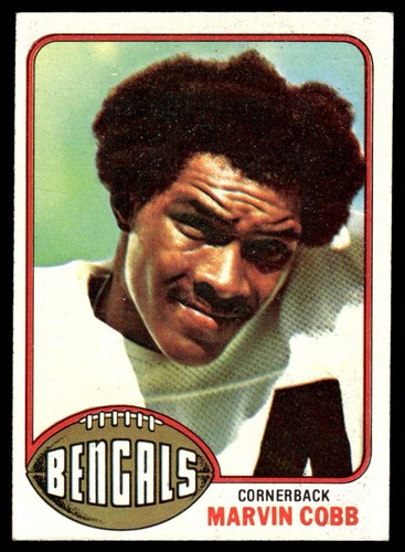 1976 Topps Football Marvin Cobb RC Cincinnati Bengals #292 Card EX-MT+ ...