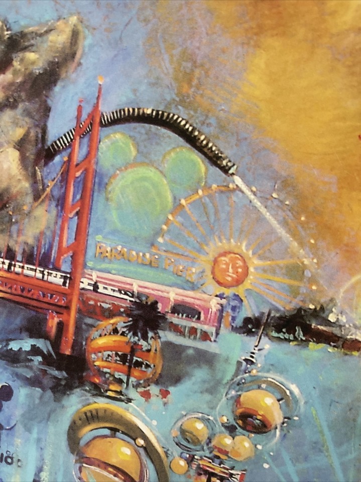 RARE !!! Disney Imagineer Art ERIC ROBISON Story board concept art OOAK ...