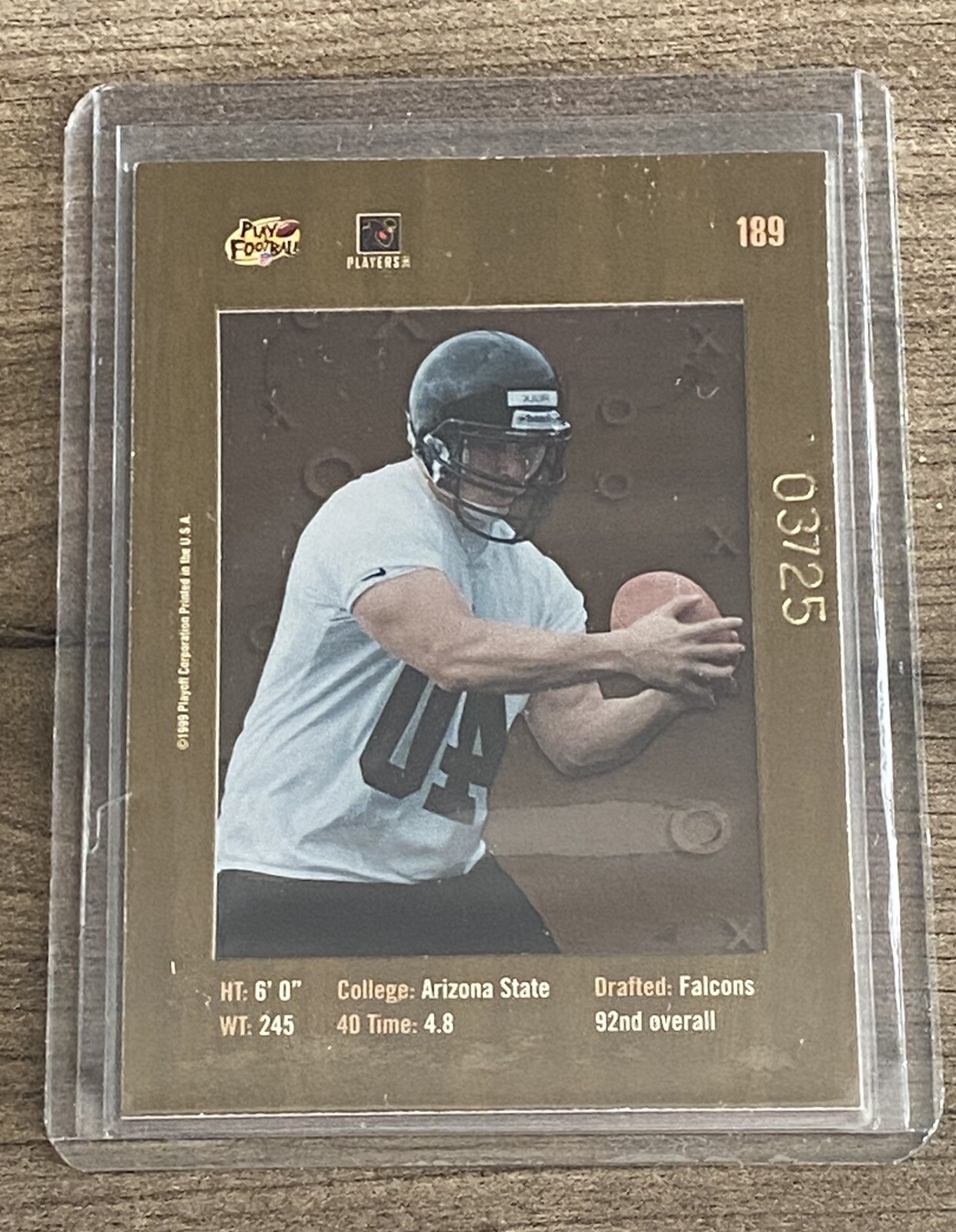 1999 Playoff Absolute Jeff Paulk Rookie Card Coaches Collection 03/25 ...