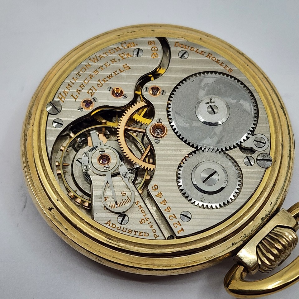 1917 Hamilton 992 Model 2 21j 16s Gold Filled Montgomery RAILROAD ...