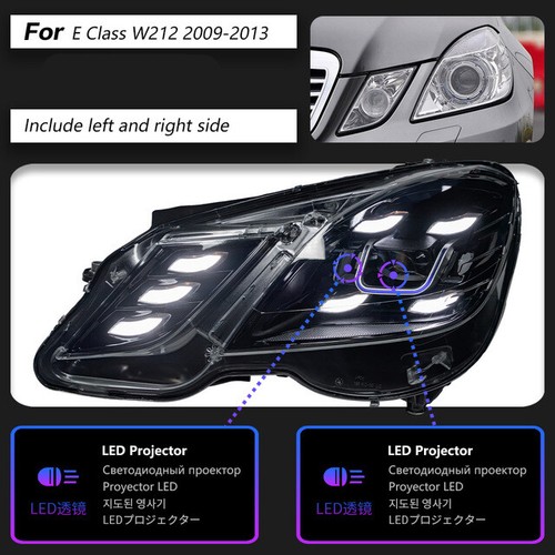 LED Headlights For Benz W212 E Class E200 E300 2010-2013 DRL Front Lamp ...