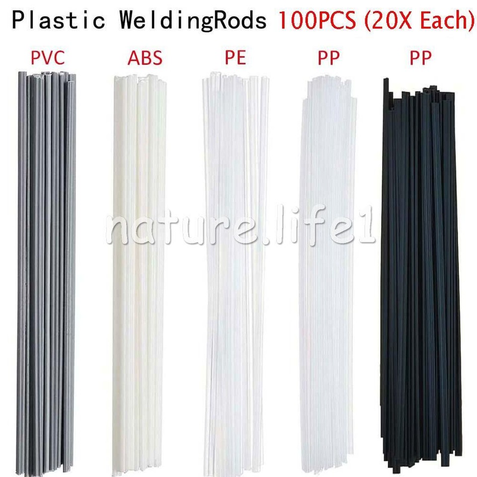 100X Plastic Welding Rods ABS/PP/PVC/PE Welding Sticks For Welder Tool ...