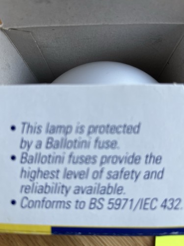 GE Large 95mm G95 Decor Globe Opal Light Bulb Lamp - BC B22d 40w ...
