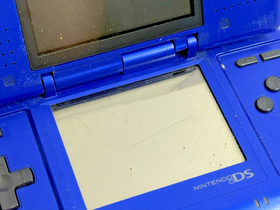 Nintendo DS Original Blue Handheld Game Console NTR-001 Hinge Broken ...
