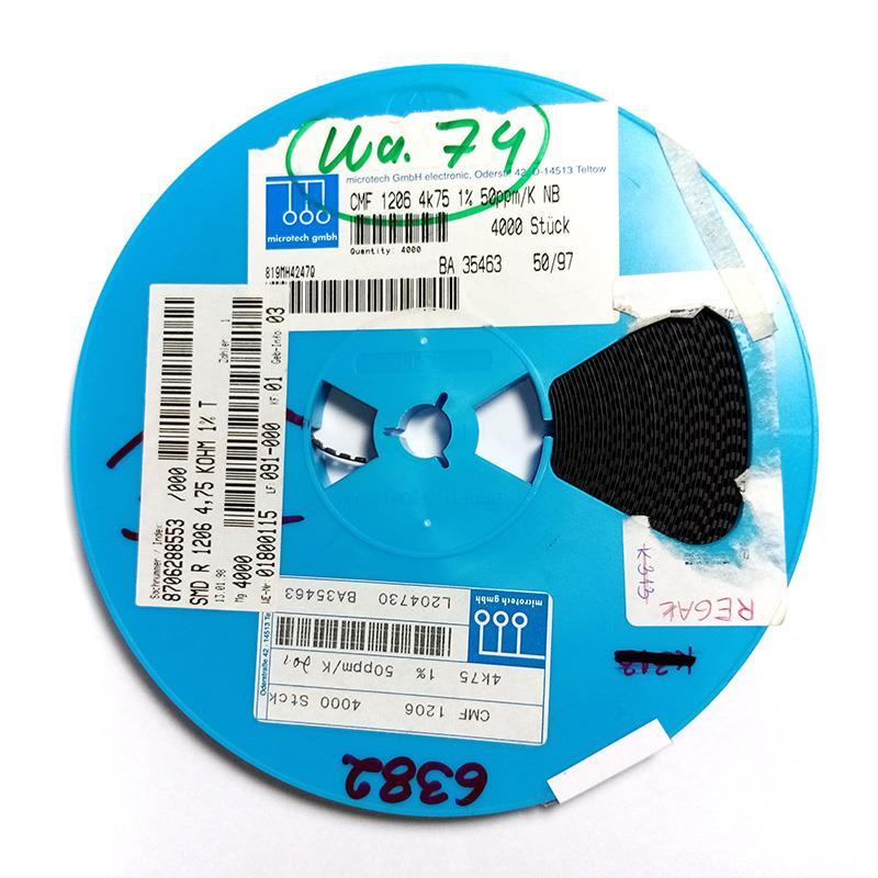 4K75 4.75K 1206 1% 50ppm Microtech CMF Precision Thin film resistor ...