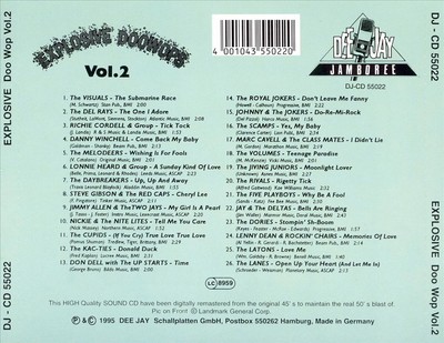 VARIOUS ARTISTS - EXPLOSIVE DOO WOPS, VOL. 2 [BUFFALO BOP] NEW CD ...